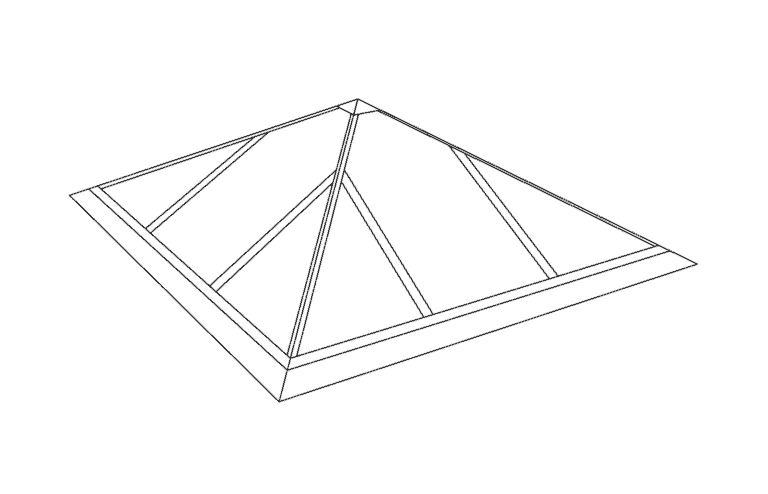 Structural Pyramid Square | Mac Plastics and Skylights